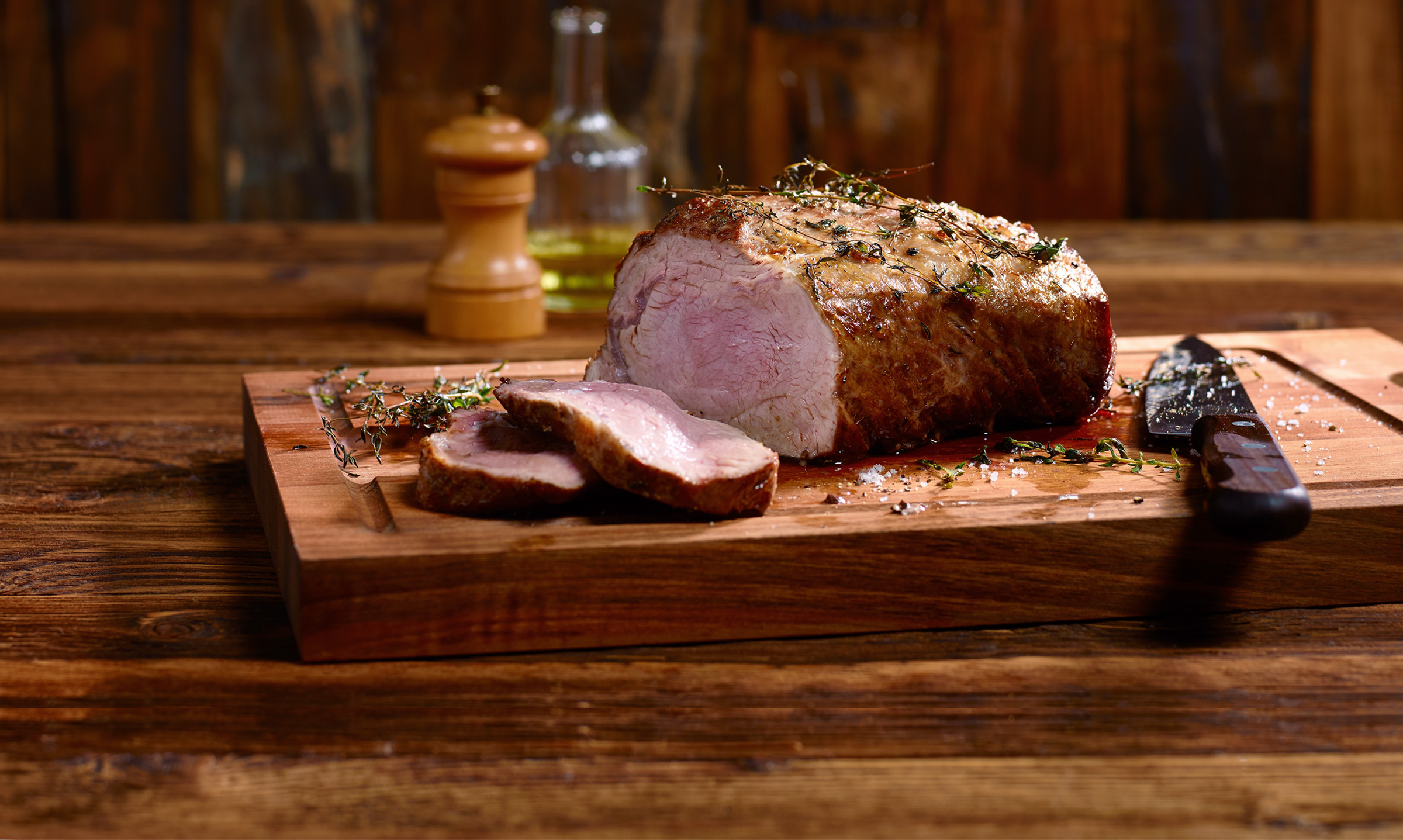 Kalbshohrücken am Stück niedergaren